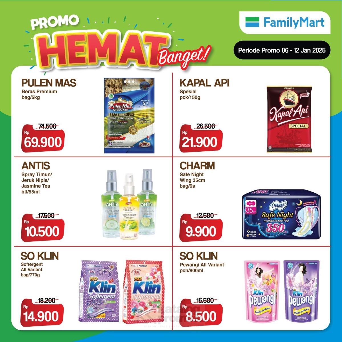 PROMO FAMILYMART HEMAT BANGET MINGGUAN 06-12 JANUARI 2025 • SoPasti.Com