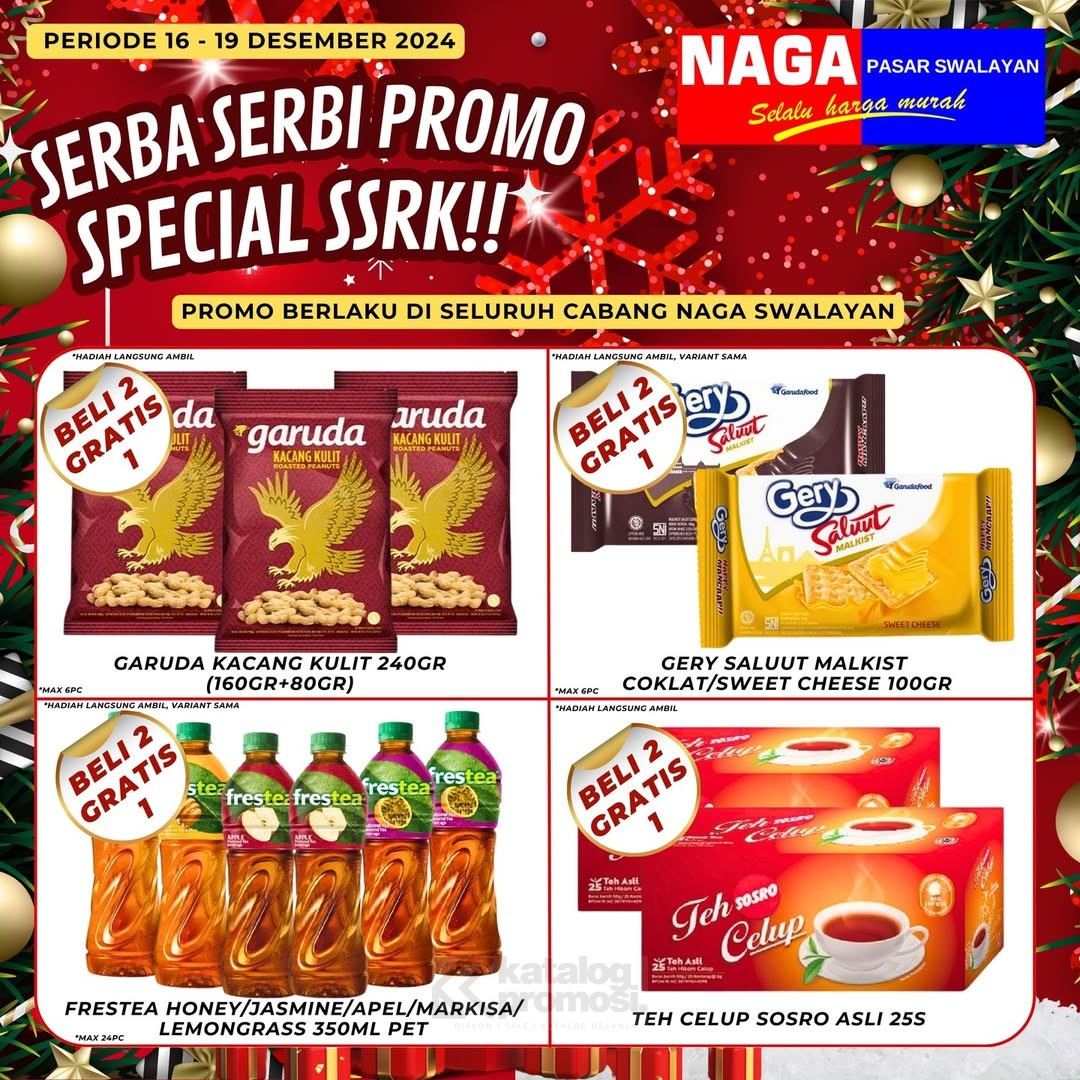 Promo Naga Swalayan WEEKDAY 16-19 DESEMBER 2024 • SoPasti.Com