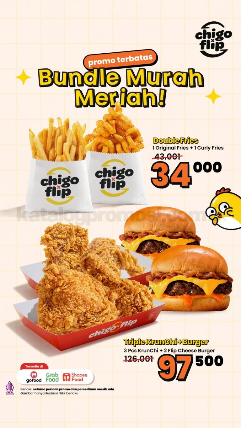 Promo Chigo x Flip Bundle Murah Meriah mulai Rp34.000