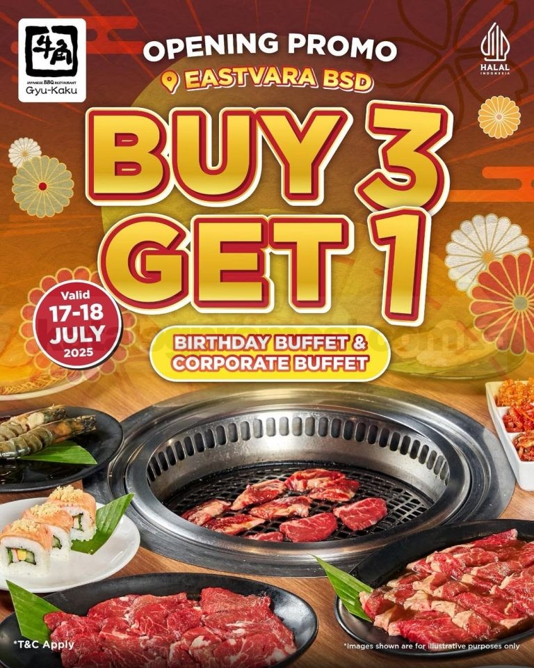 Promo Gyu-Kaku Eastvara BSD Special Opening Buy 3 Get 1 Buffet