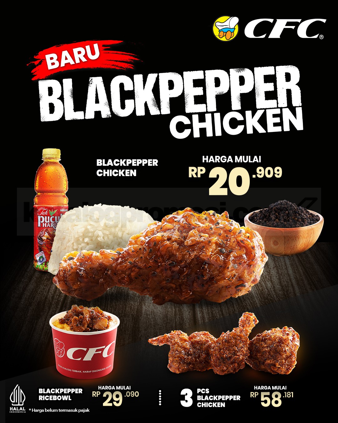 Menu Baru CFC Blackpepper Chicken Mulai Rp20.909
