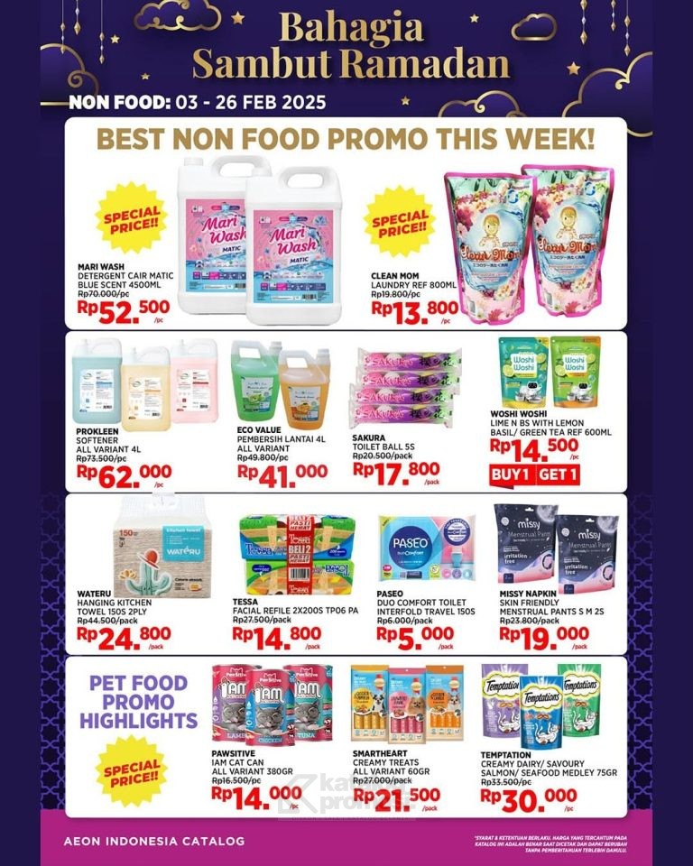 Promo Aeon Store Indonesia Katalog Terbaru 03-16 Februari 2025