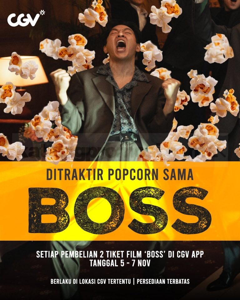 Promo CGV Ditraktir Popcorn Sama BOSS