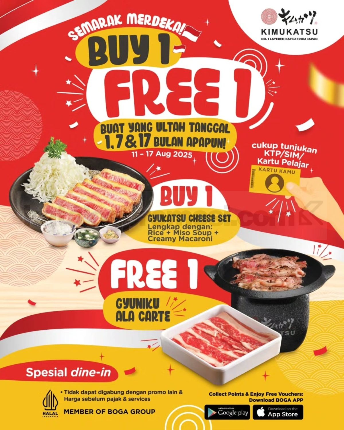 Promo Kimukatsu Semarak Merdeka Buy 1 Get 1 Free • SoPasti.Com