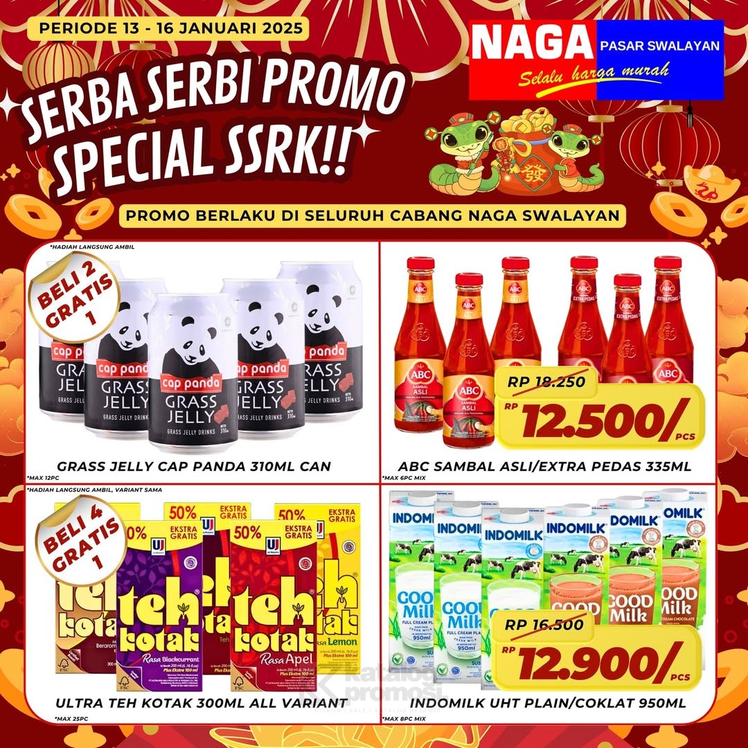 Promo Naga Swalayan WEEKDAY 13-16 JANUARI 2025 • SoPasti.Com