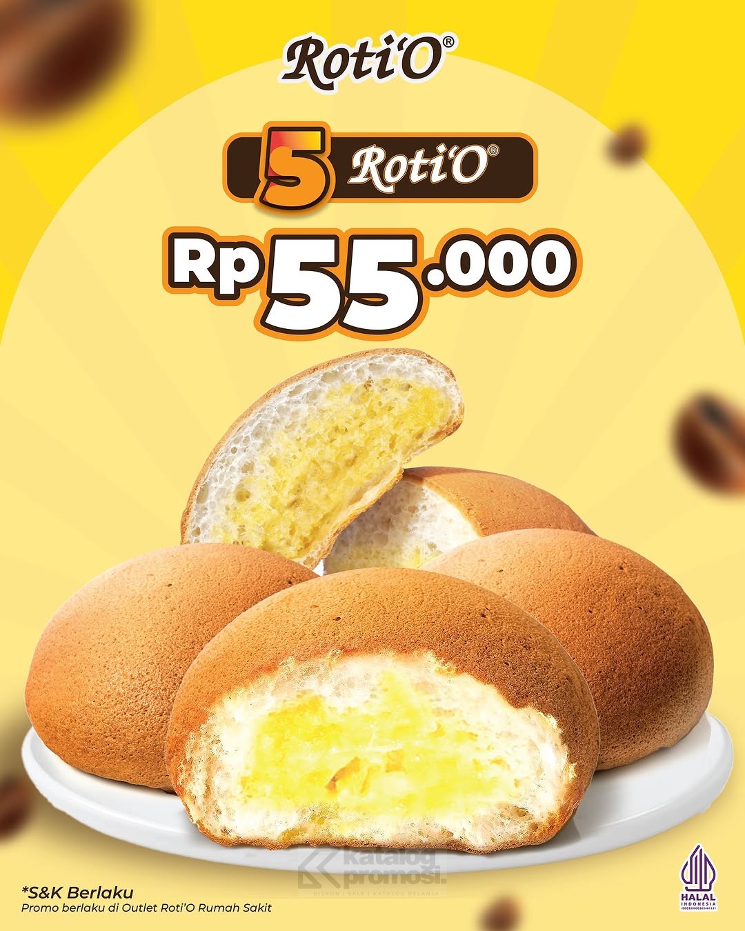 ROTI’O Promo Awal Tahun Beli 5 Roti’O cuma 55rb atau 10 Roti’O cuma ...