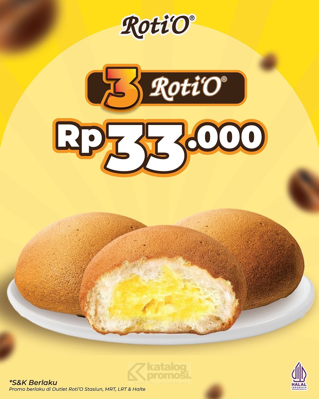 ROTI’O Promo Awal Tahun Beli 5 Roti’O cuma 55rb atau 10 Roti’O cuma ...