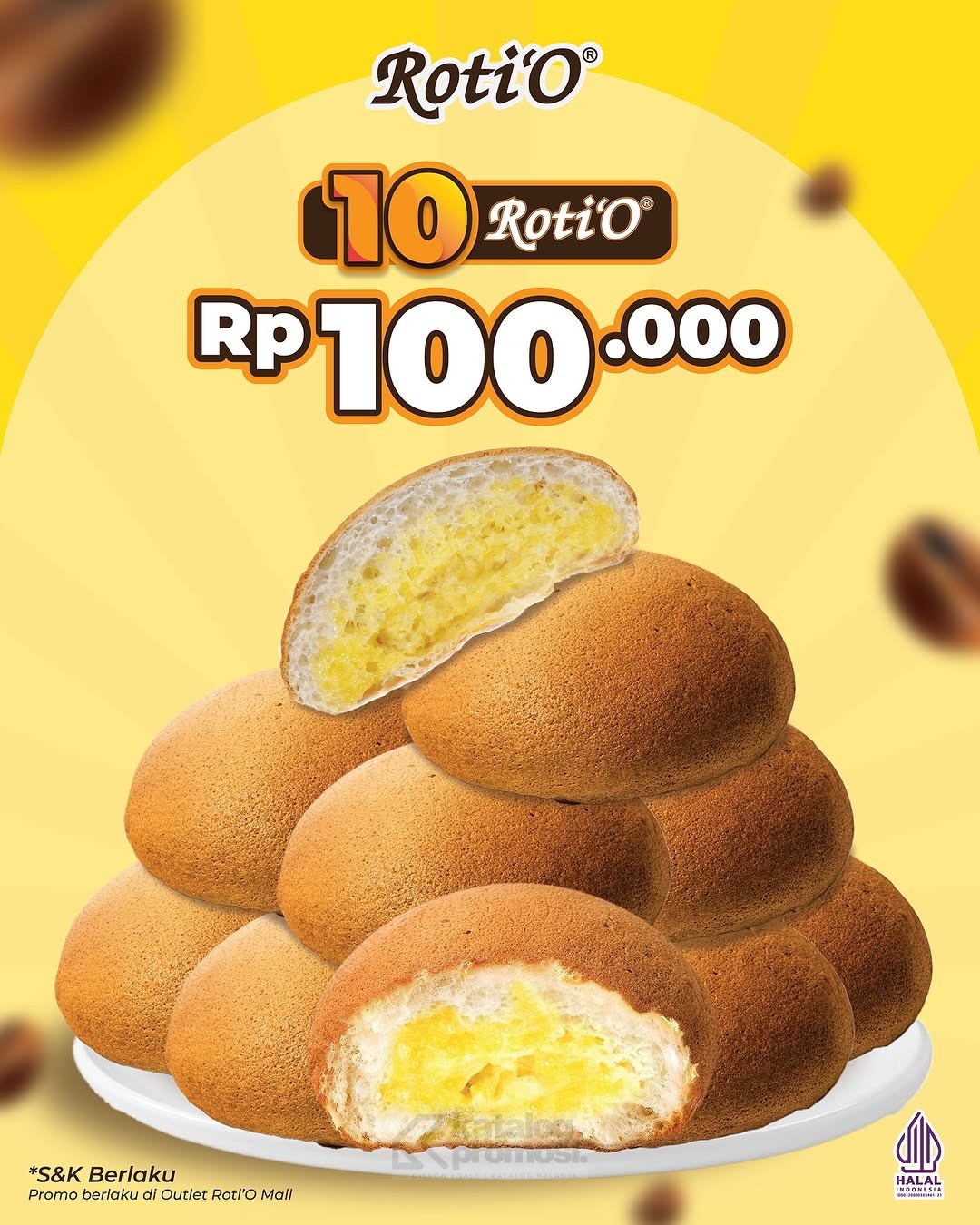ROTI’O Promo Awal Tahun Beli 5 Roti’O cuma 55rb atau 10 Roti’O cuma ...