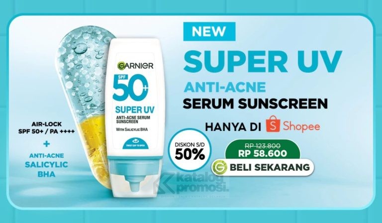 Garnier Super UV Anti-Acne Serum Sunscreen Launching Eksklusif hanya di ...