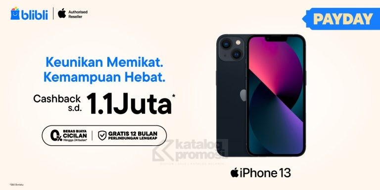 Promo Apple Spesial Payday di Blibli Cashback hingga 1,1 Juta