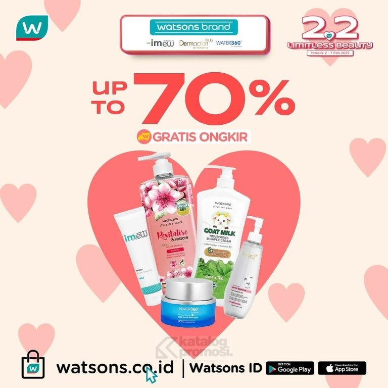 Watsons 2.2 Limitless Beauty - Diskon hingga 70%