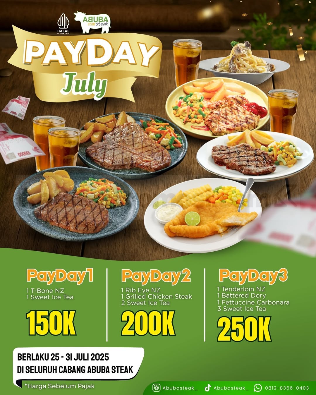 Promo Abuba Steak Spesial Payday Paket Hemat mulai Rp 150K