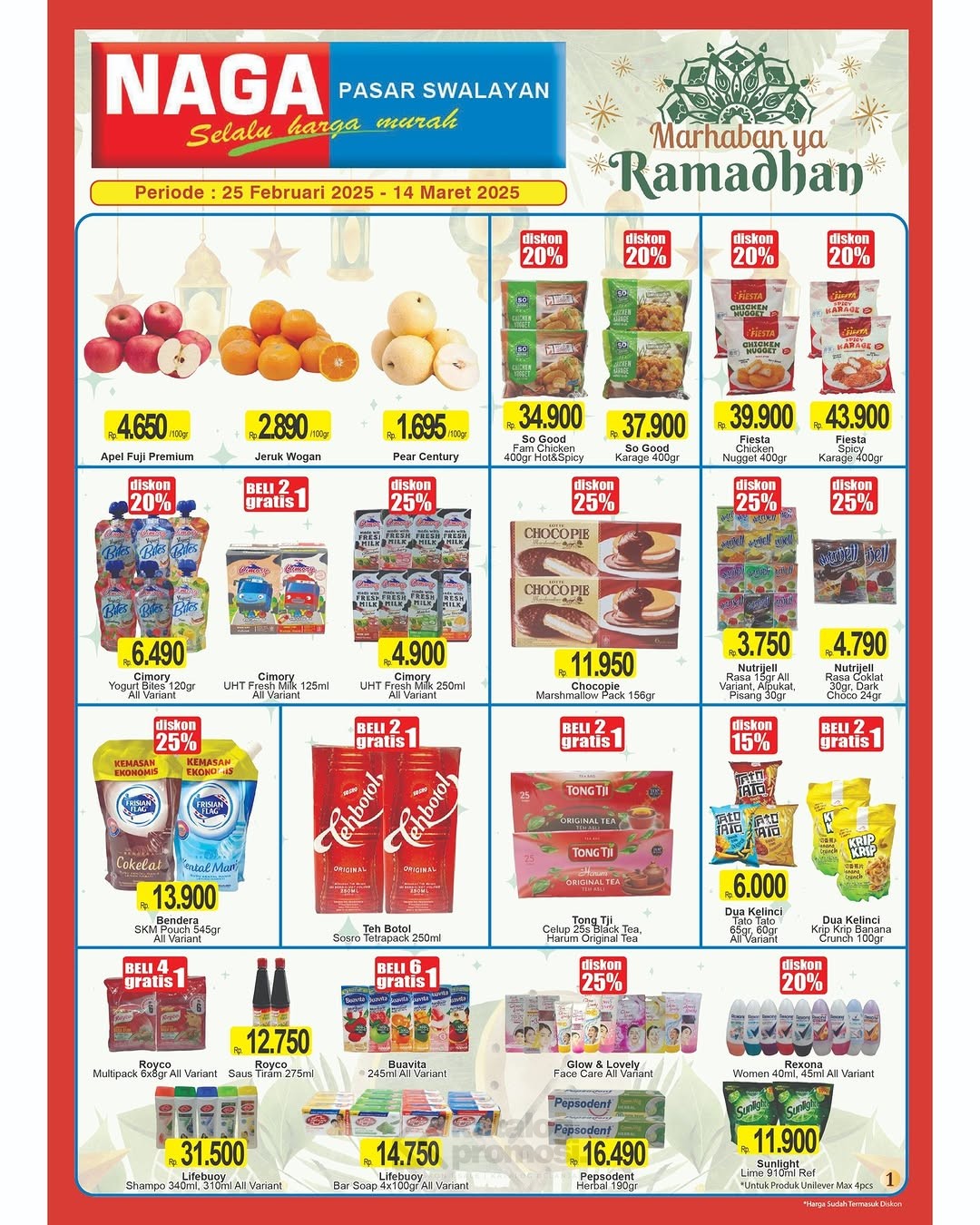 Katalog Promo NAGA SWALAYAN Terbaru 25 Februari – 14 Maret 2025 ...