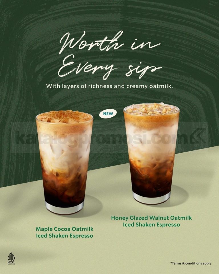 Promo Starbucks NEW! Maple Cocoa & Honey Glazed Walnut Oatmilk Iced ...