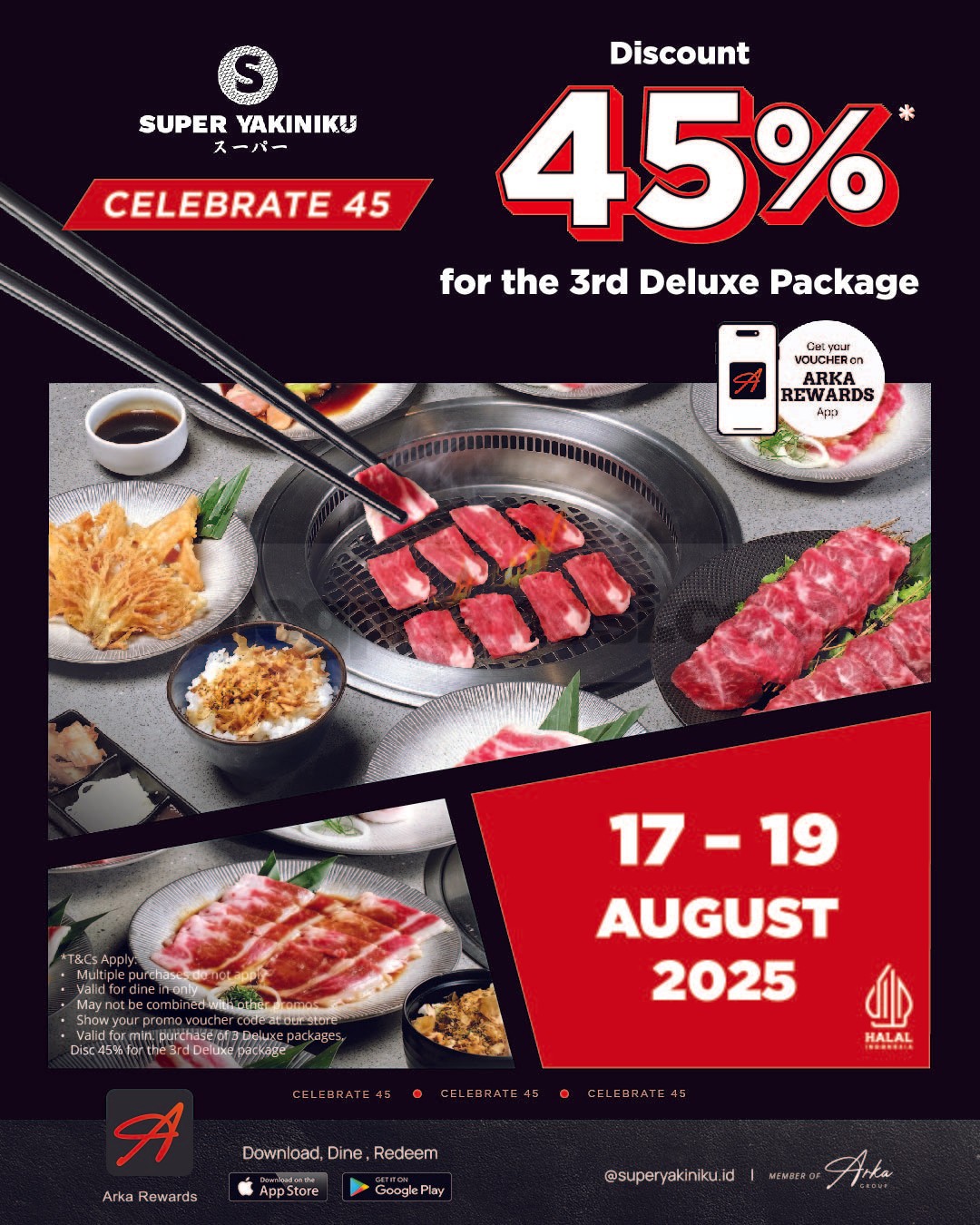 Promo Super Yakiniku Merdeka Deluxe Package Diskon 45%