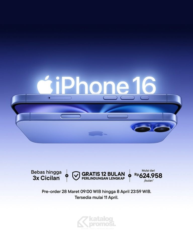 Pre-Order iPhone 16 di Blibli Mulai dari 600K per Bulan!