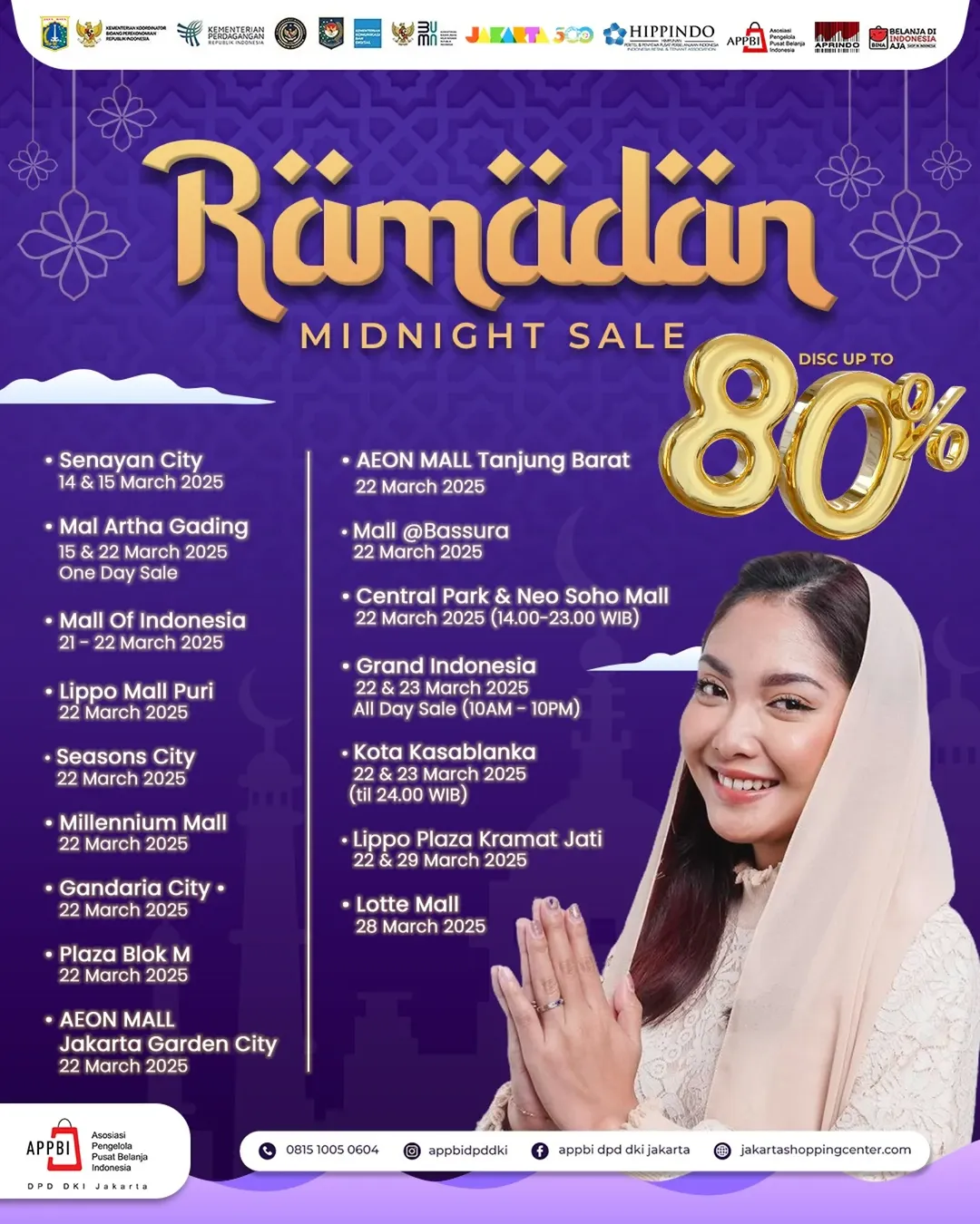 Promo Ramadan Midnight Sale di Mall Jakarta – Diskon hingga 80%