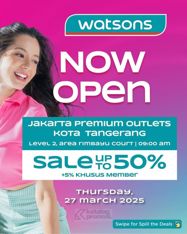 Watsons Store Opening di Jakarta Premium Outlets