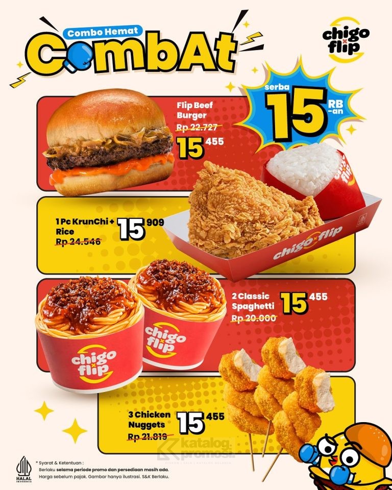Promo CHIGO X FLIP PAKET COMBAT serba Rp. 15RIBUAN AJA!