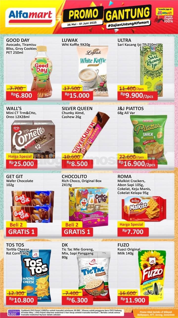 Promo GANTUNG ALFAMART / GAJIAN UNTUNG 26 MEI – 01 JUNI 2025 • SoPasti.Com