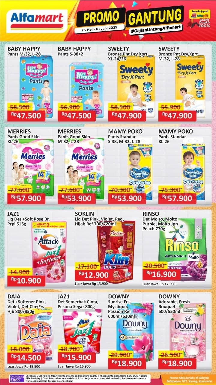 Promo GANTUNG ALFAMART / GAJIAN UNTUNG 26 MEI – 01 JUNI 2025 • SoPasti.Com
