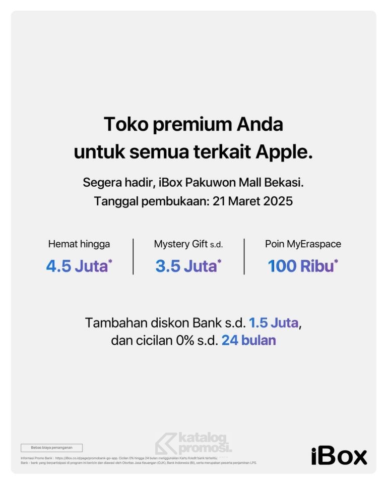 Promo Grand Opening iBox Pakuwon Mall Bekasi – Mystery Gift Hingga Rp ...