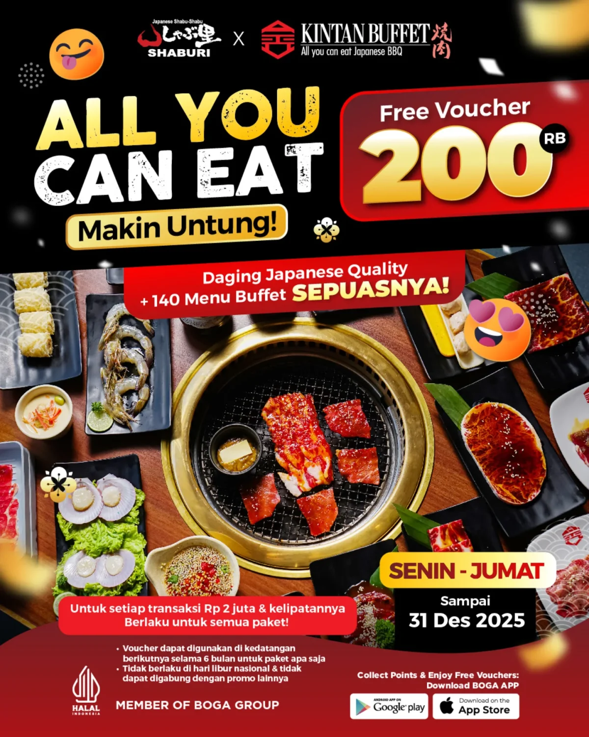 Promo Shaburi & Kintan Buffet Bukber AYCE Rame-Rame, Gratis Voucher ...