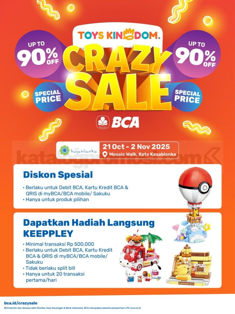 Promo Toys Kingdom Crazy Sale Diskon Hingga 90% + Ekstra 10%