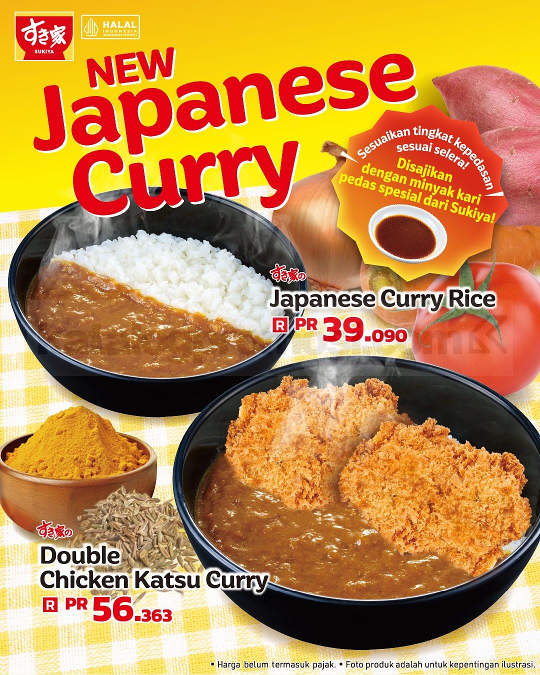 Promo New Menu! Sukiya Japanese Curry Start From Rp 39.090*