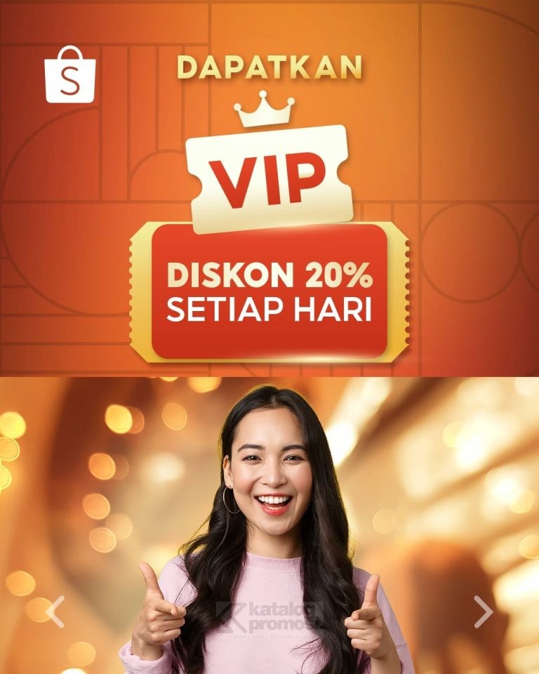 BARU! Shopee VIP Langganan dan dapatkan Voucher Belanja 25 Juta