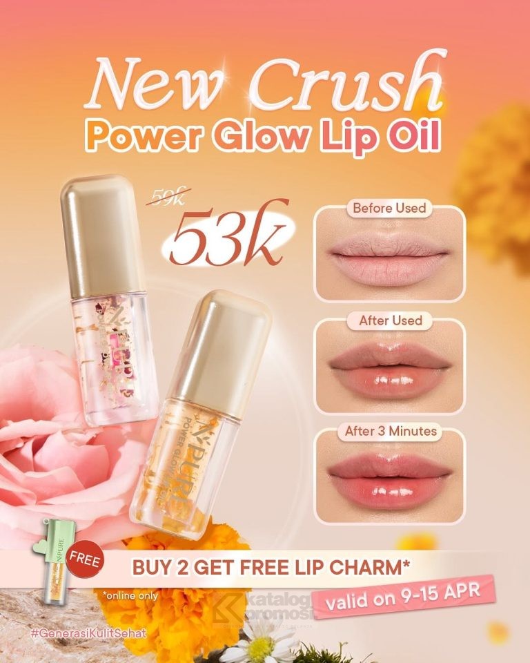 NPURE Power Glow Lip Oil kini Tersedia di Sociolla