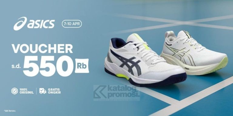 Promo ASICS di Blibli Voucher hingga 550K