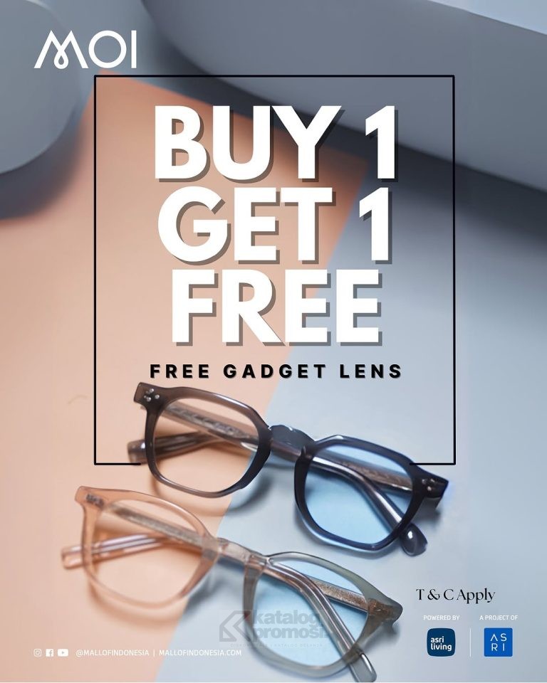 Promo iEye di MOI - BUY 1 GET 1 FREE dan FREE GADGET LENS!