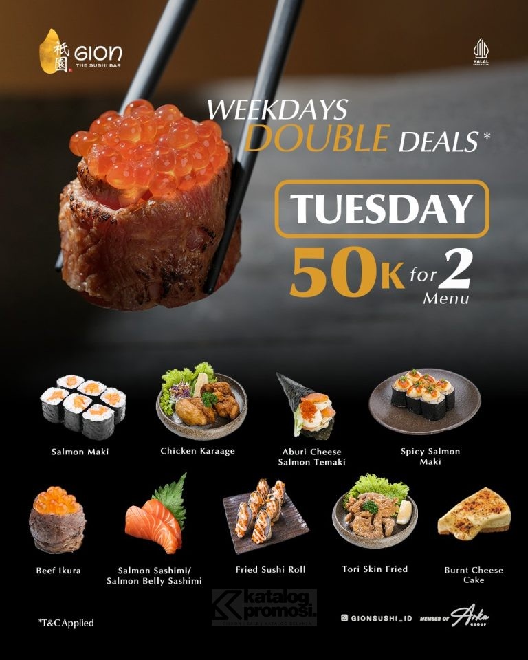 Promo Gion Sushi Terbaru March 2026