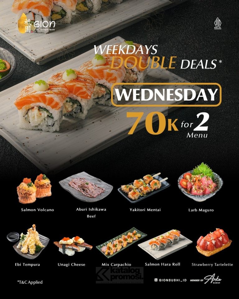 Promo Gion Sushi Terbaru March 2026
