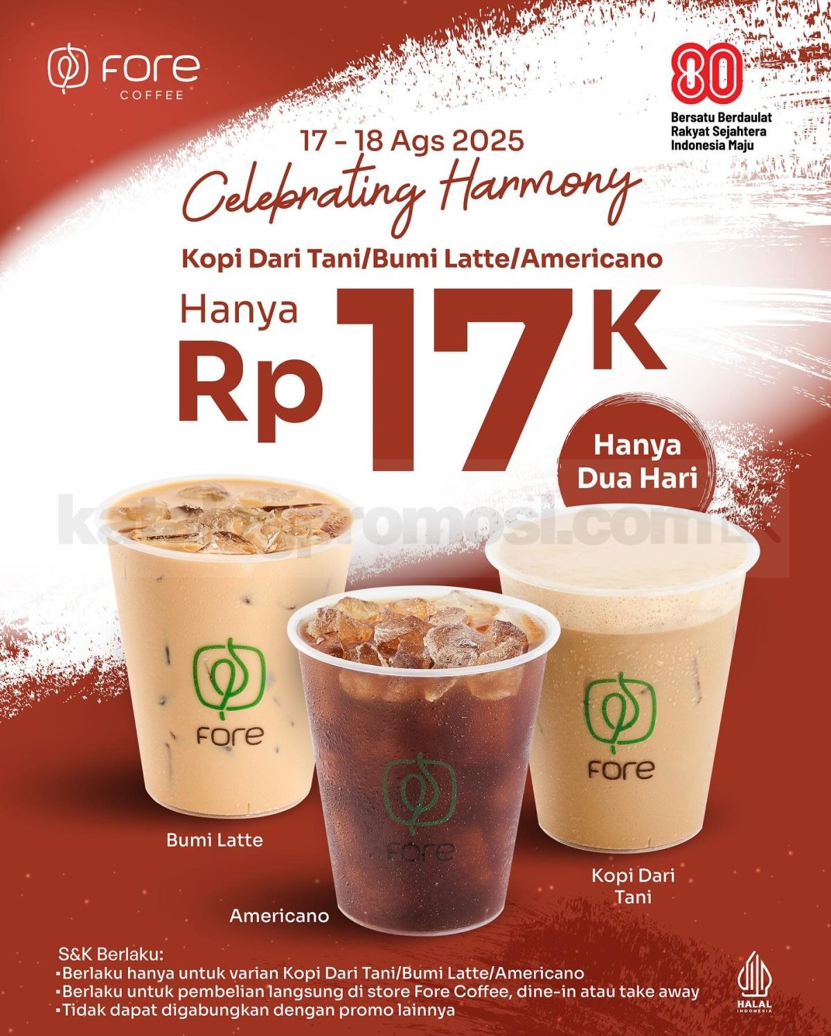 Promo Fore Coffee Merdeka Beli Kopi cuma Rp17.000