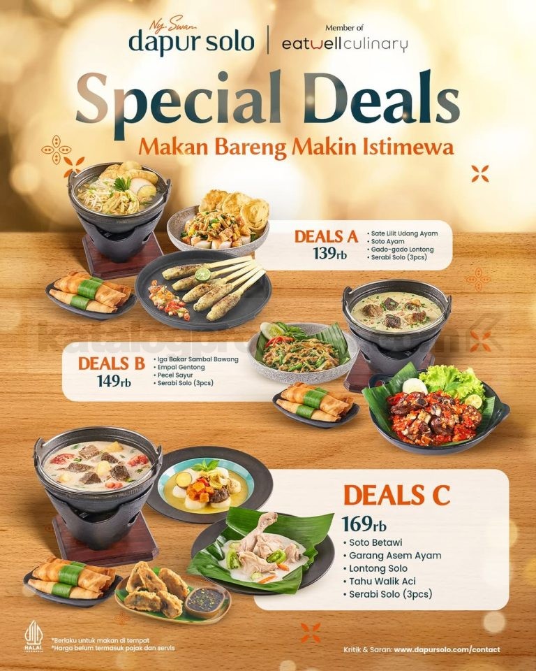 Promo Dapur Solo November Special Deals mulai Rp. 139.000