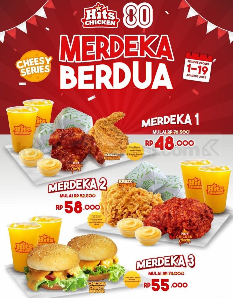Promo Hits Chicken Paket Merdeka Berdua Mulai Rp. 20 Ribuan