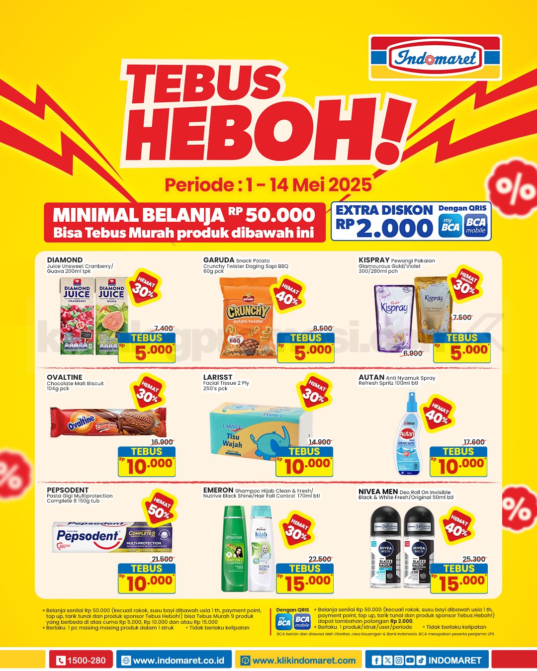 Promo TEBUS HEBOH INDOMARET 15-28 MEI 2025