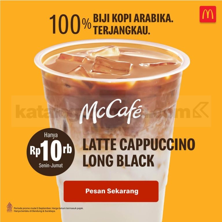 Promo McDonald’s McCafé kopi Arabika cuma Rp. 10ribuan
