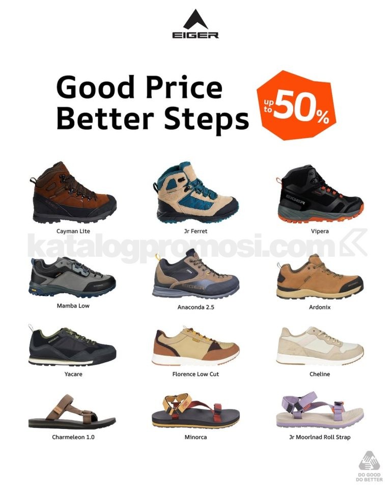 Promo EIGER Sepatu dan Sandal Diskon hingga 50%