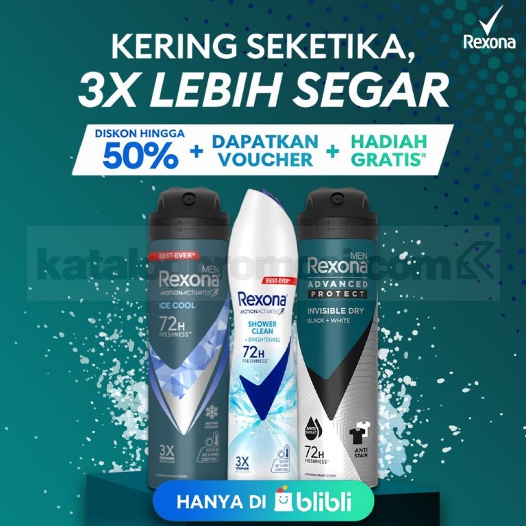 Promo Rexona di Blibli Diskon hingga 50% – SoPasti.Com