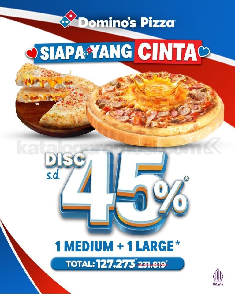 Promo Domino’s Pizza Diskon Hingga 45% untuk 1 Large Cheese Volcano + 1 ...