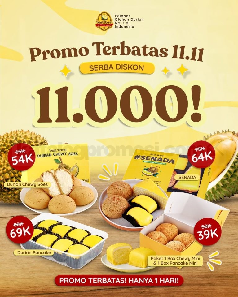 Promo Belah Doeren 11.11 Semua Produk Serba Diskon Rp. 11.000