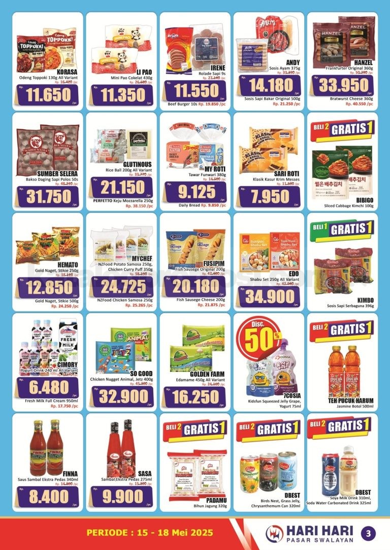 Promo JSM Hari Hari Swalayan 15-18 MEI 2025 • SoPasti.Com