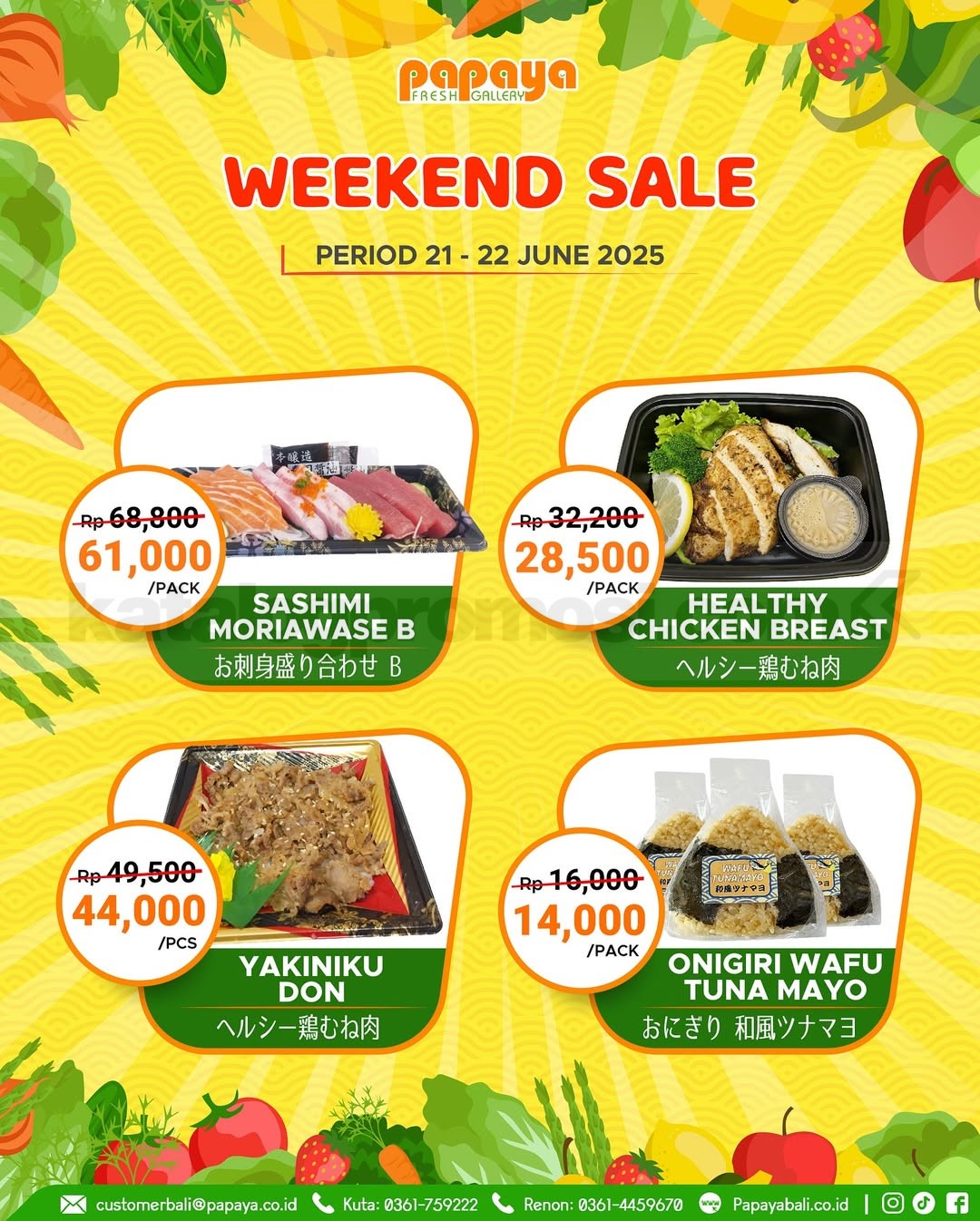 Promo Papaya Fresh Gallery Bali Weekend Fiesta 21-22 Juni 2025
