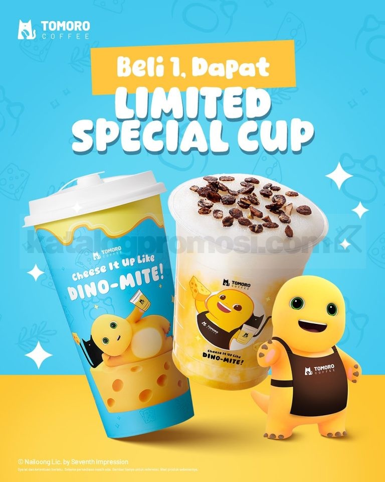 Promo Tomoro Coffee X Nailoong Cheese Series Free Merchandise