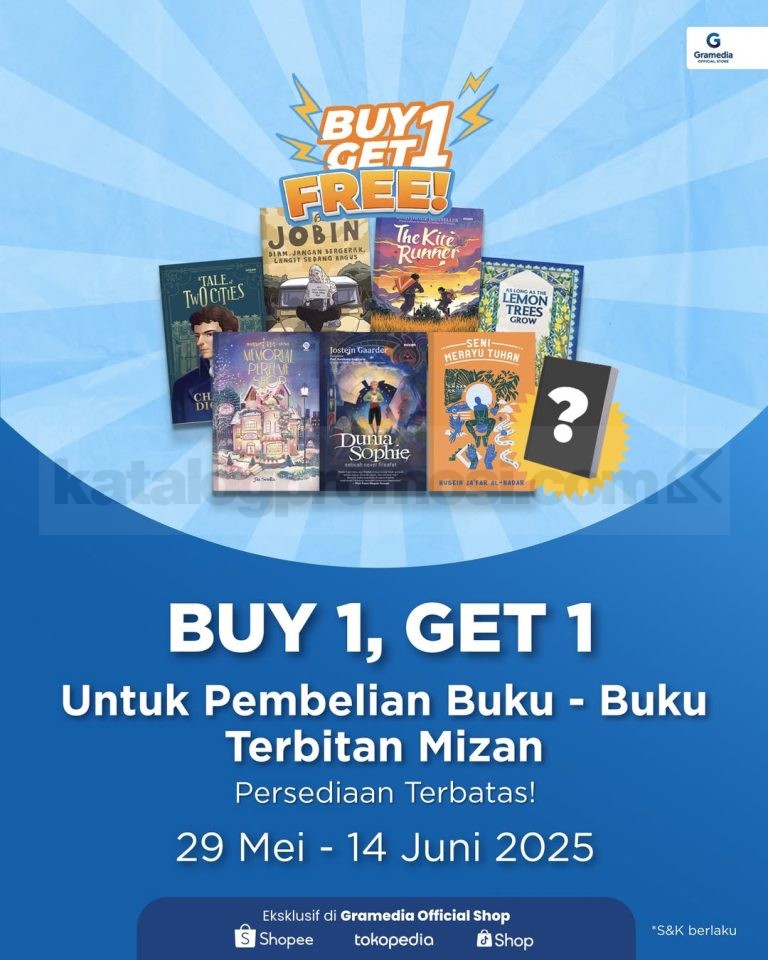 Promo Buku Mizan di Gramedia BELI 1 GRATIS 1!