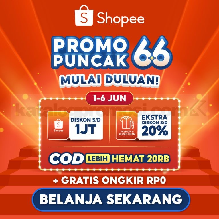 Promo Puncak Shopee 6.6 Great Mid-Year Sale MULAI DULUAN!