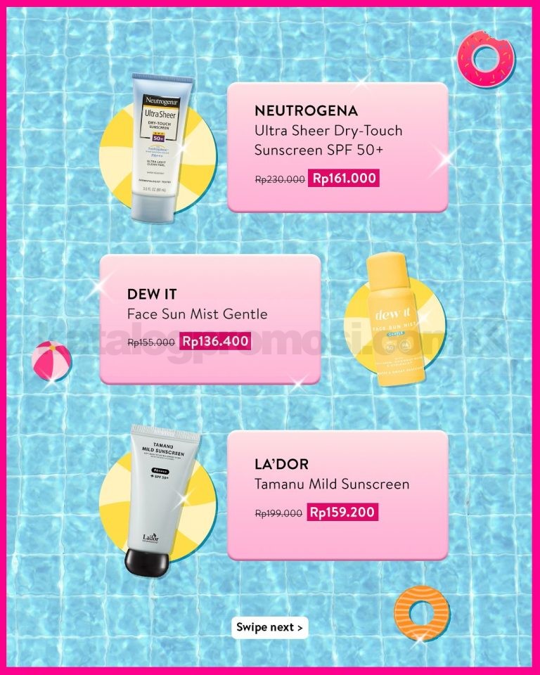 Promo Sunscreen di Sociolla Diskon hingga 50% + Extra Vouchers